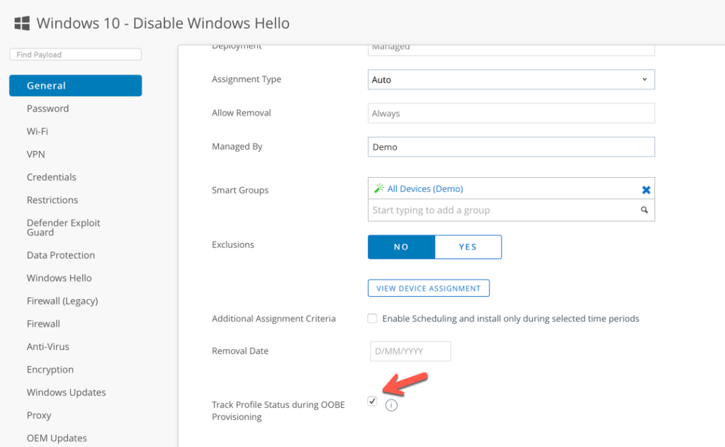 Disable Windows Hello with Autopilot using Workspace ONE UEM – Many ...
